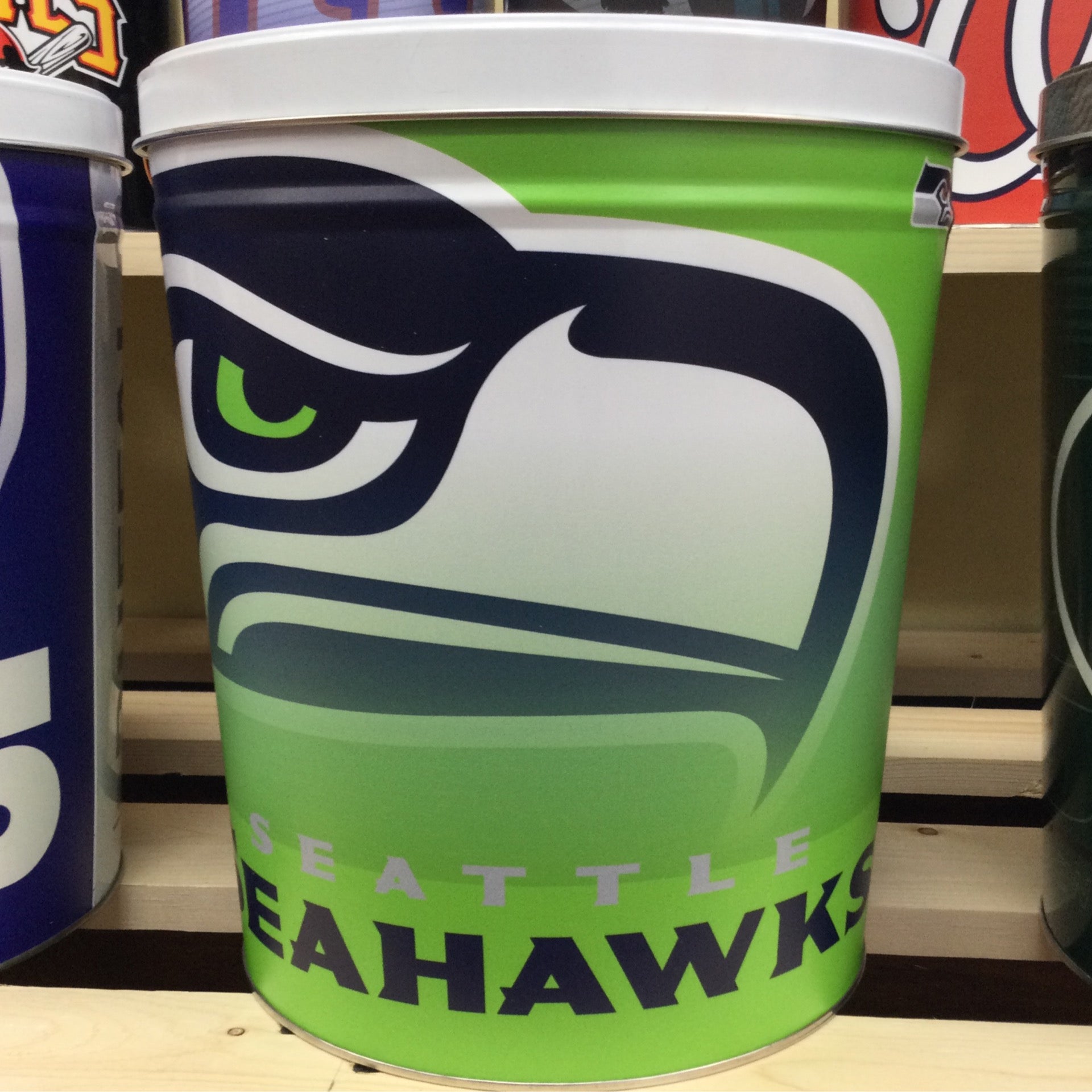 Seattle Seahawks - 3 gallon | Donny B's Gourmet Popcorn & Gifts